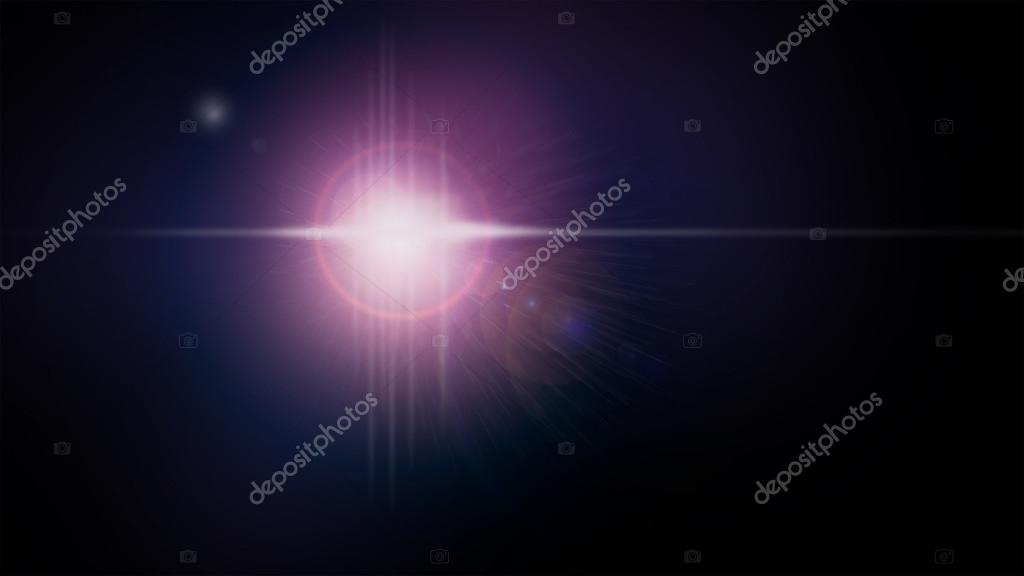 Lens flare camera photography light effect. Pink, blue and white blurry ...