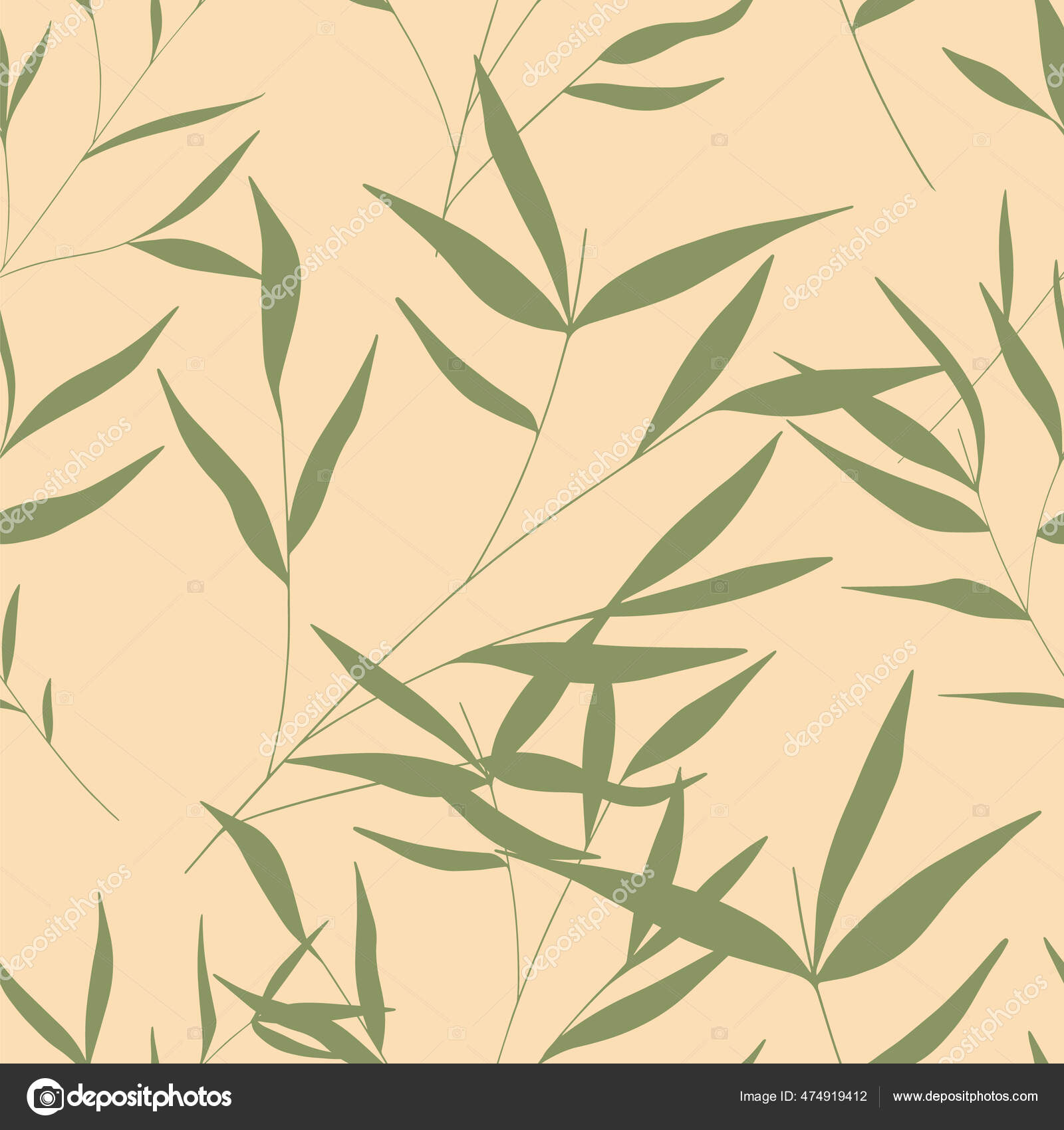 Bamboo Pattern Fabric