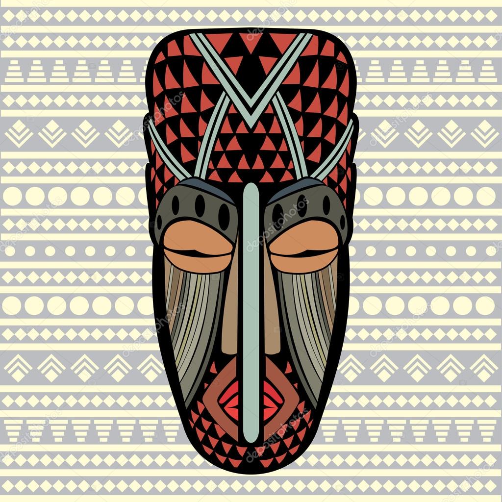African Mask Stock Vector Image by ©keltmd #71043863