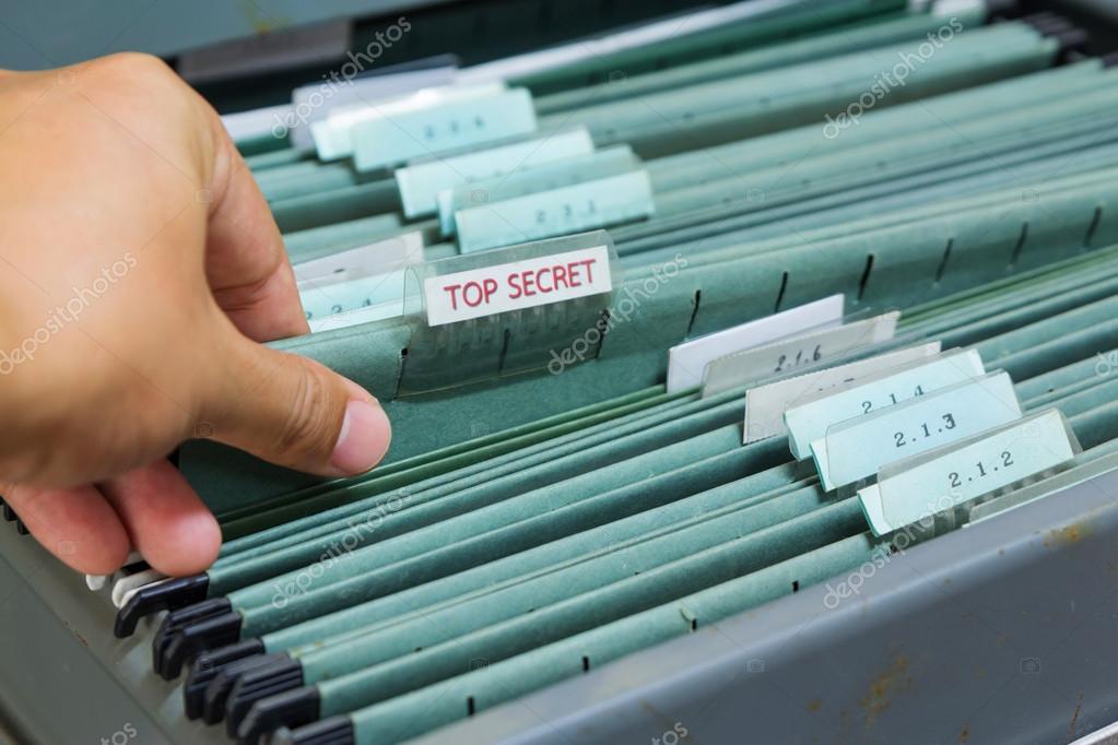 File folders in a filing cabinet — Stock Photo © Jat306 #77265082