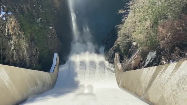 Top View Water Flowing Hydroelectric Power Generator Dam Capilano Dam ...