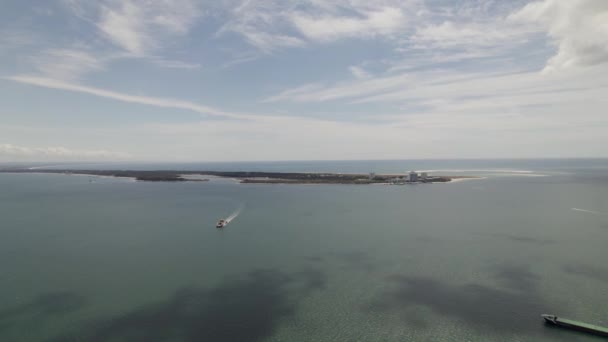 Troia Peninsula Visible Setubal Portugal Returning Ferry Stock Video ...