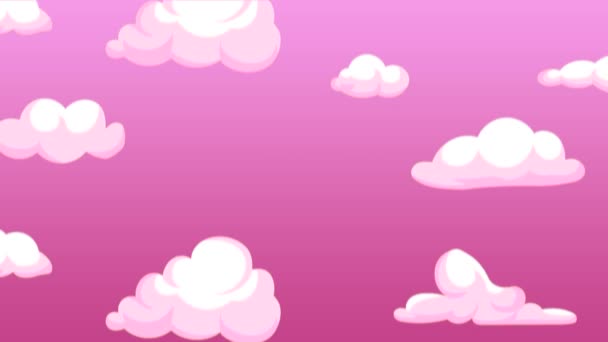 Animation Fluffy Pink Clouds Sky Moving — Stock Video © BlackBoxGuild ...