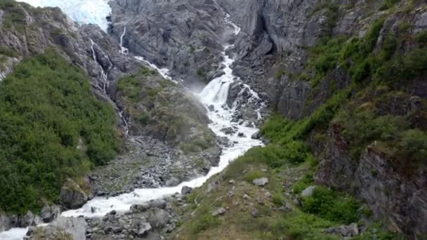 Scenery Waterfall Cascades Steep Rocky Slope Mountain National Forest ...