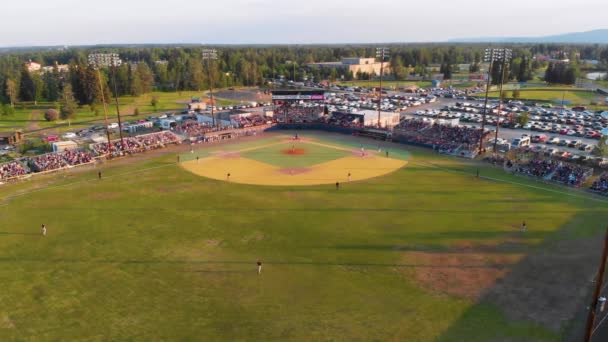 Drone Video Baseball Game Growden Memorial Field Fairbanks Alaska ...