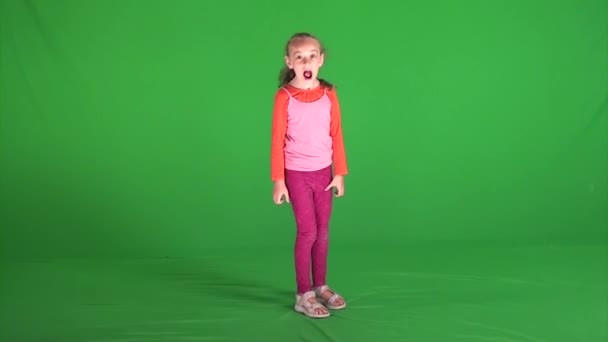 Scared Running Little Girl