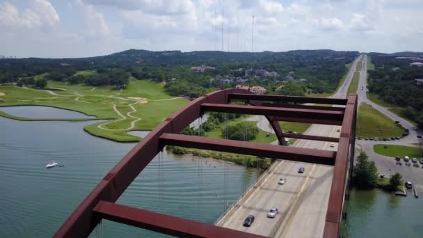 Passing Pennyback Bridge Austin Texas Ending Top View Lake Austin ...