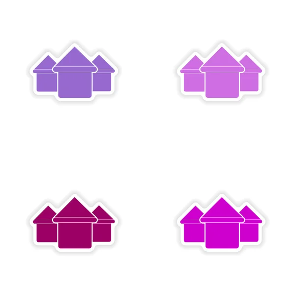 Paper Model House Outline — Stock Vector © Furian #44885477