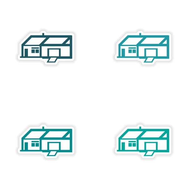 Paper Model House Outline — Stock Vector © Furian #44885477