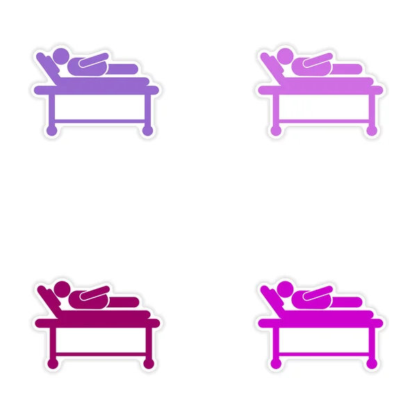 Cartoon hospital stickers — Stock Vector © mocoo2003 #13149880