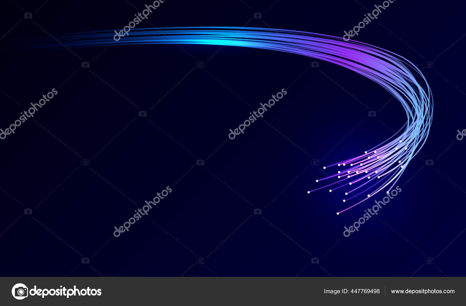 Abstract Digital Background Optical Fiber Digital Communication Vector ...