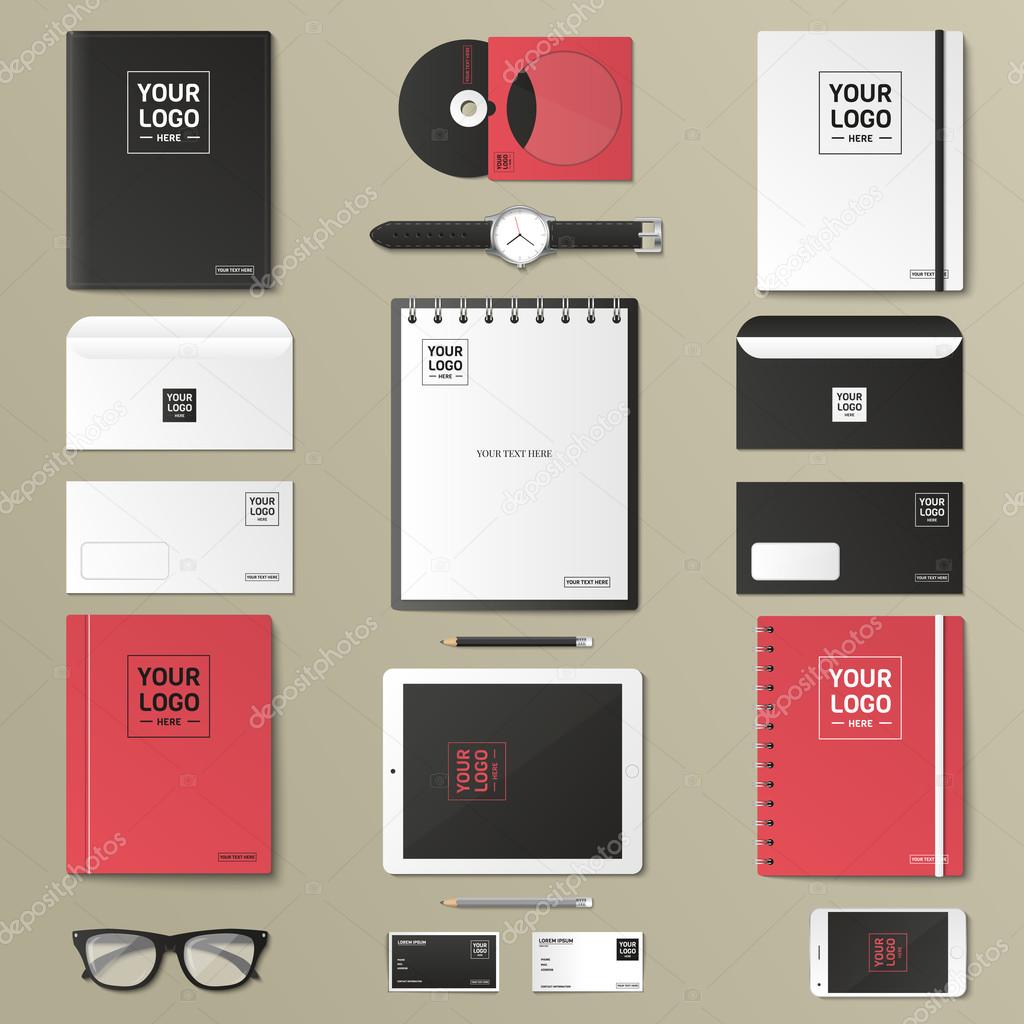 Mock up vector set. Stock Vector by ©Makalo86 104398438