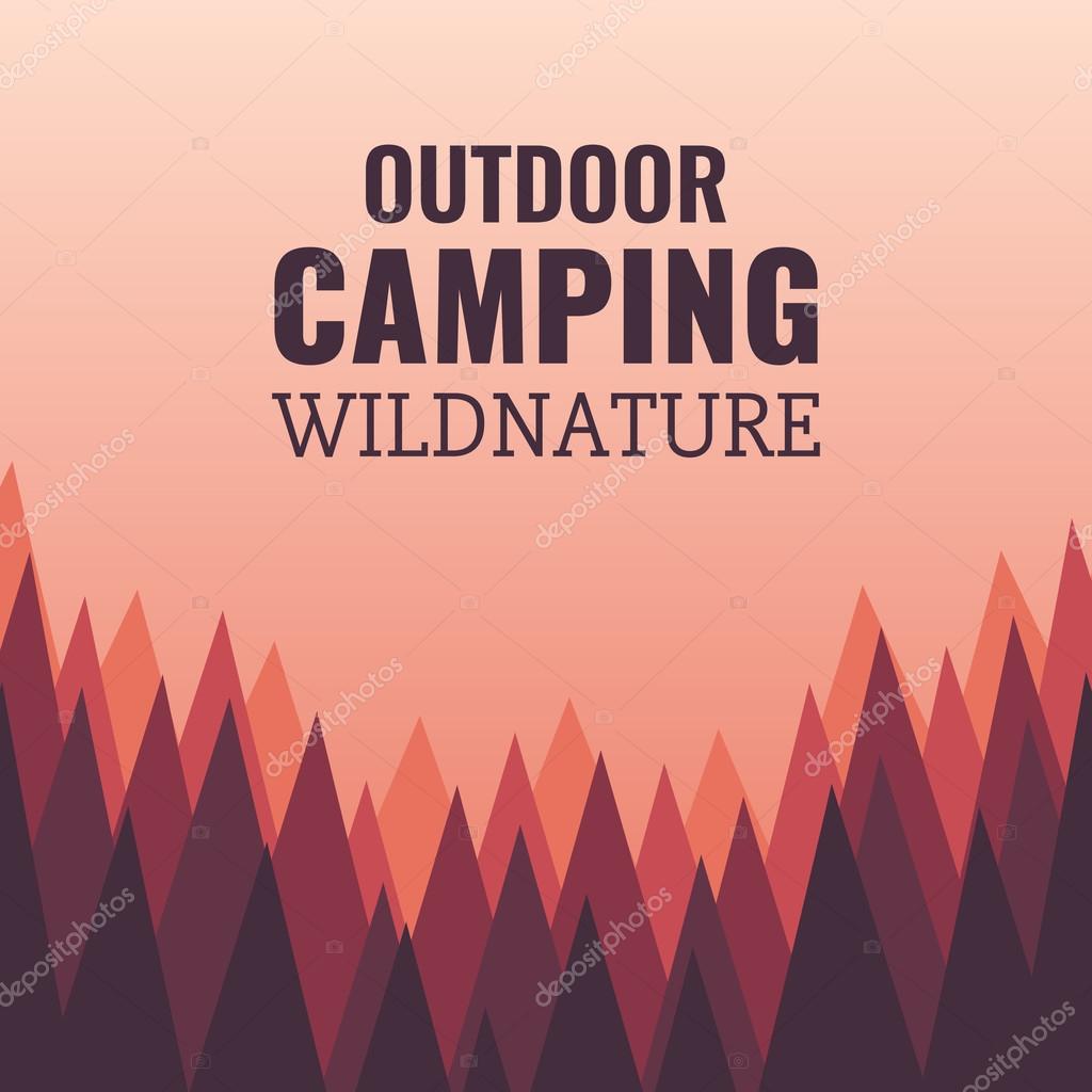 Camping, wild forest and wildlife. Stock Vector Image by ©Makalo86 ...