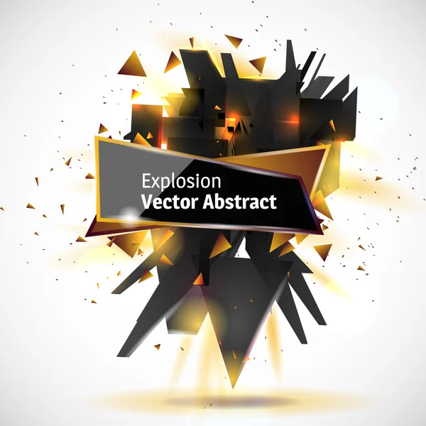 Vector illustration of an abstract explosion. Stock Vector Image by ...