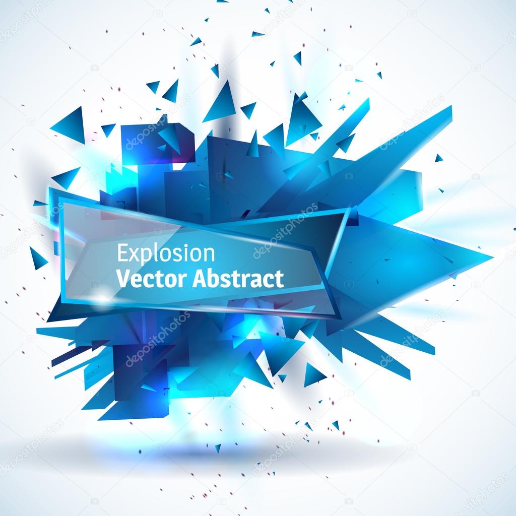 Vector illustration of an abstract explosion. Stock Vector Image by ...