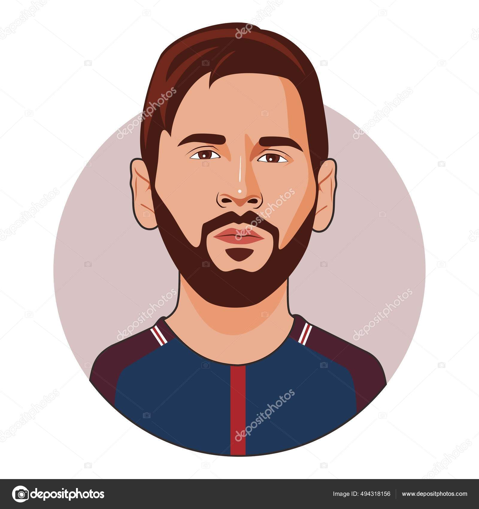 Lionel Messi Lionel Rumors Moved Psg Stock Vector Image by ©kimman ...