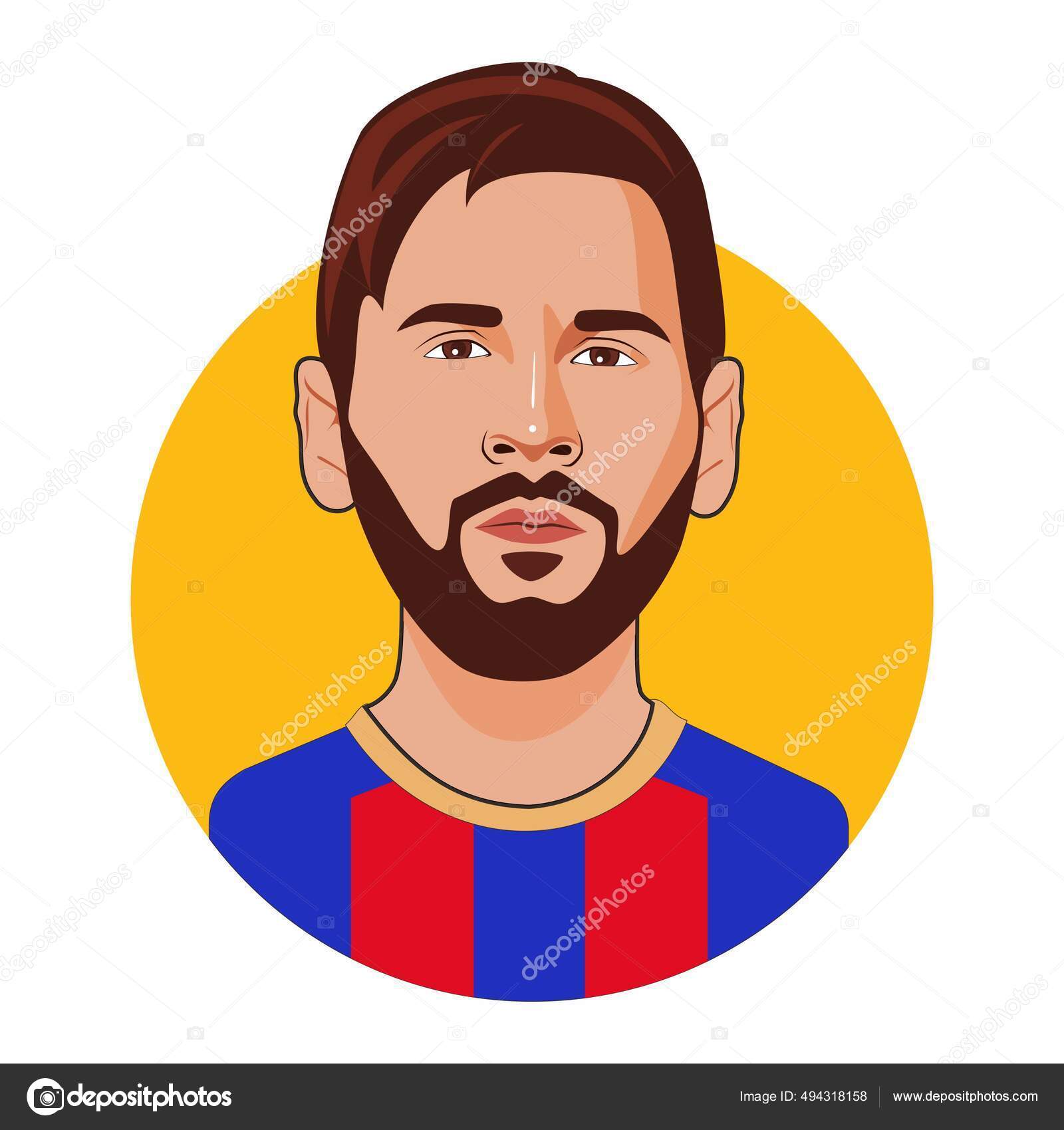 Lionel Messi Barcelona Football Player Stock Vector Image by ©kimman ...