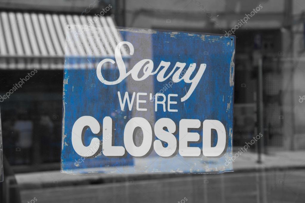 Close Signboard — Stock Photo © Alan_P #77089035