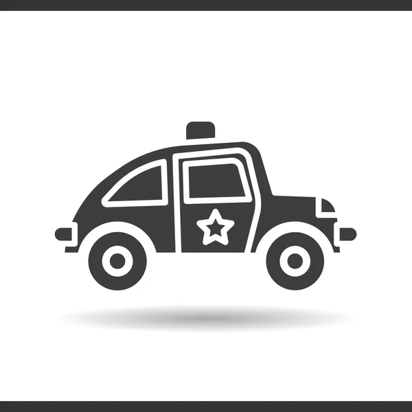 Icon Police Car Suitable Education Symbol Long Shadow Style Simple ...