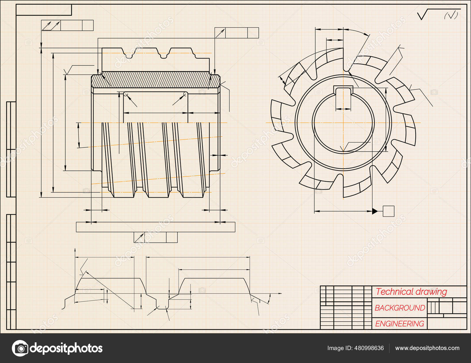 Mechanical Engineering Drawing Tools Mechanical Engineering Vector Art