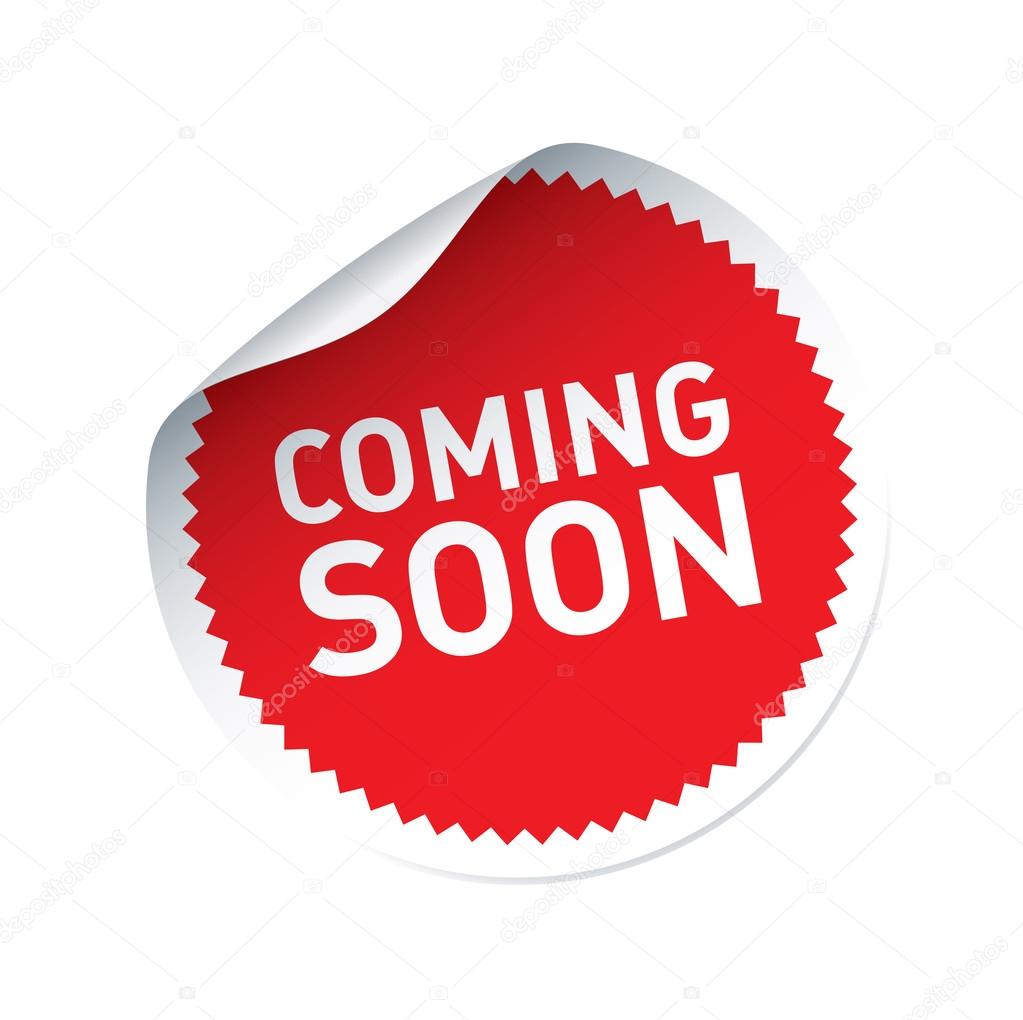 Red vector sticker and text COMING SOON Stock Vector by ©rolandtopor ...