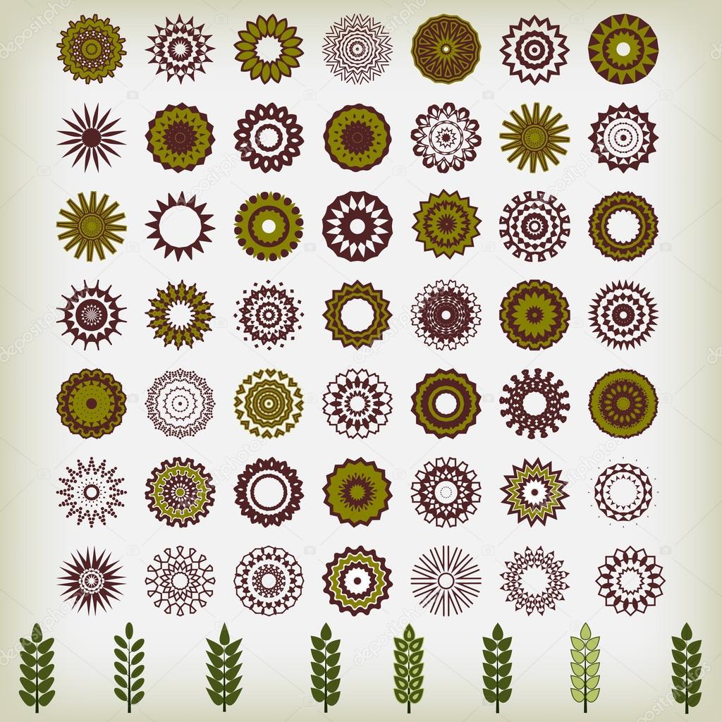 Round Ornament Pattern flower — Stock Vector © Kseniavasil #80887198