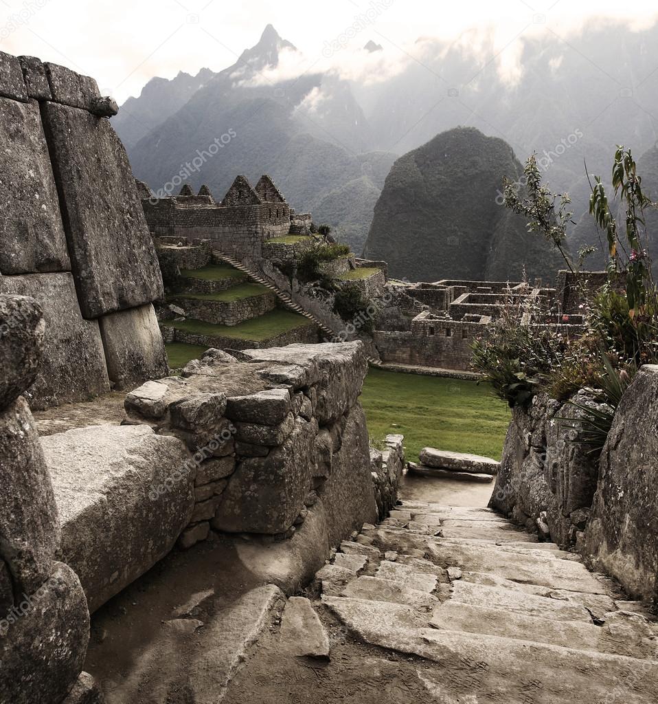 Machu Picchu Lost city ruins Stock Photo by ©mbisof@email.cz 70322781
