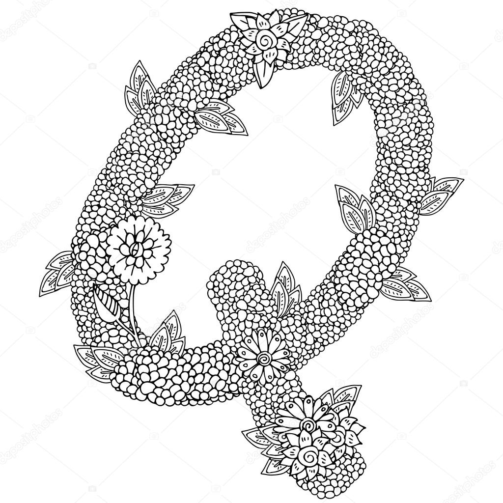 Shaped pattern of capital letter Q Stock Vector Image by ©Lexver #101893870