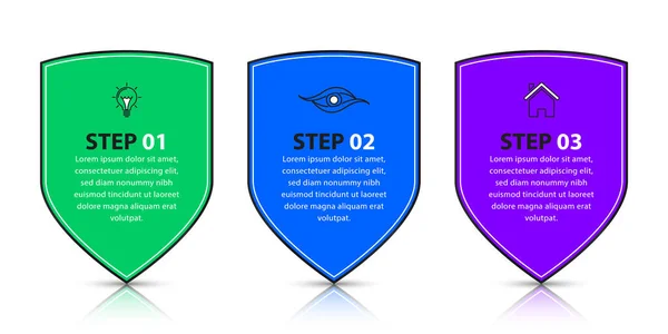 Infographic Template Icons Options Steps Circles Can Used Workflow ...