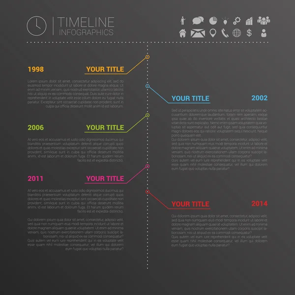 Teal Infographic timeline report template Stock Vector Image by ©orson ...