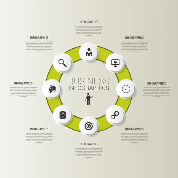 Infographics circle. Modern design template. Vector illustration Stock ...