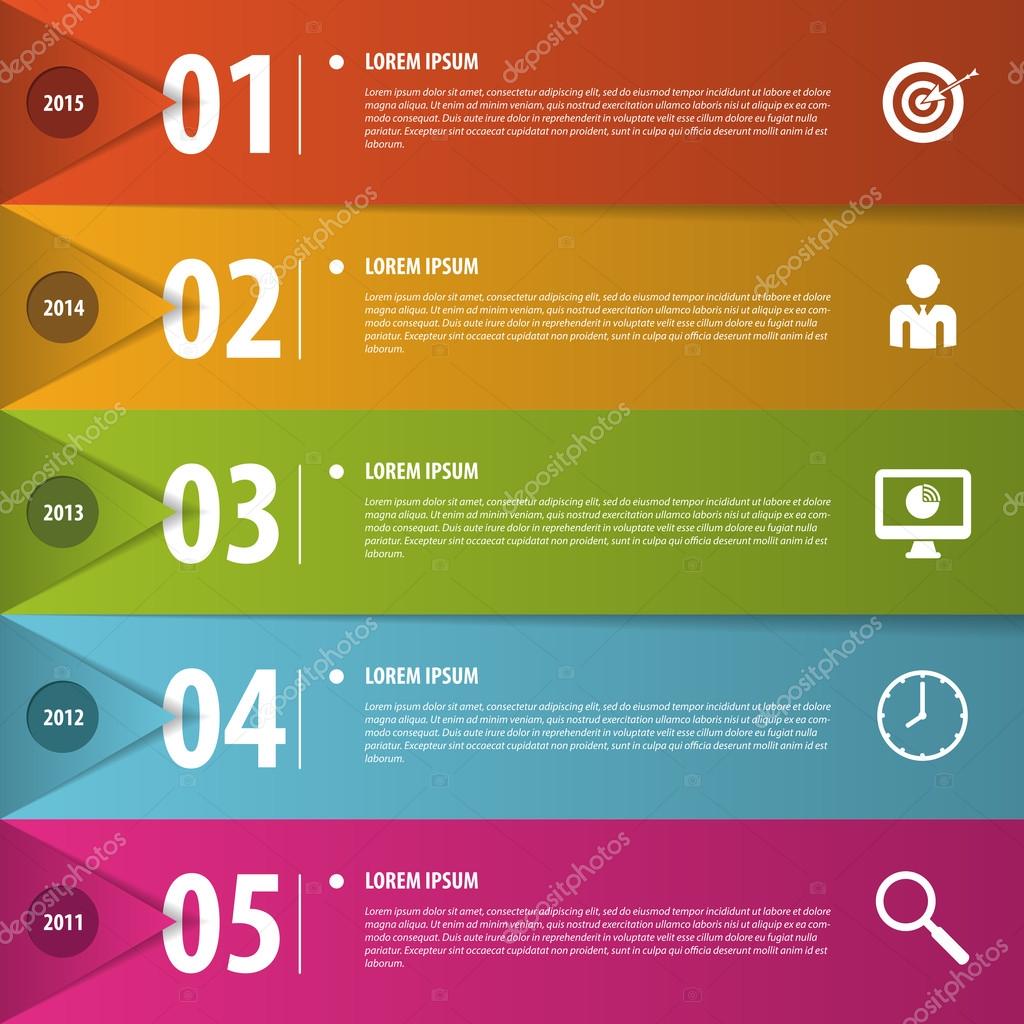 Timeline infographics. Option step progress. Vector Stock Vector by ...