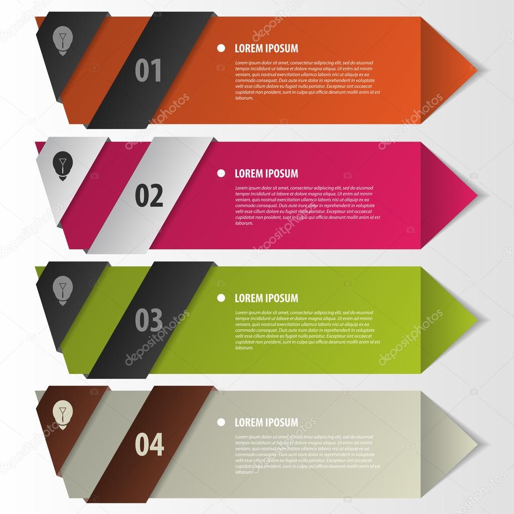 Colorful banners template for presentation. Vector Stock Vector Image ...