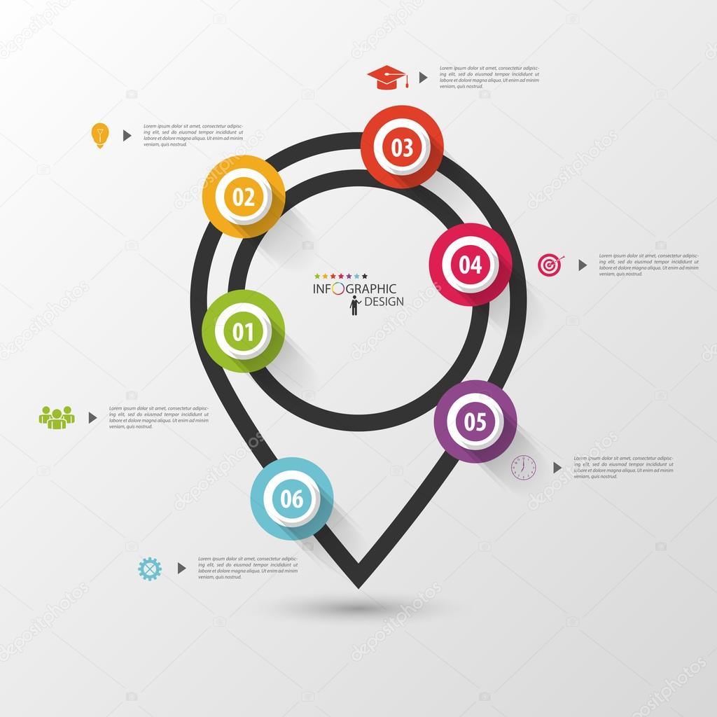 Infographics pointer. Vector design template Stock Vector by ...
