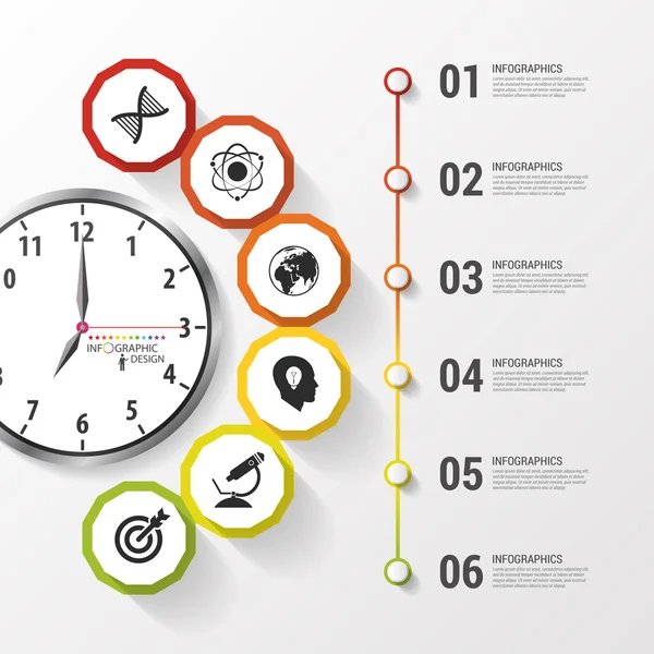 Infographic design with clock and gears Stock Vector Image by ©limbi007 ...