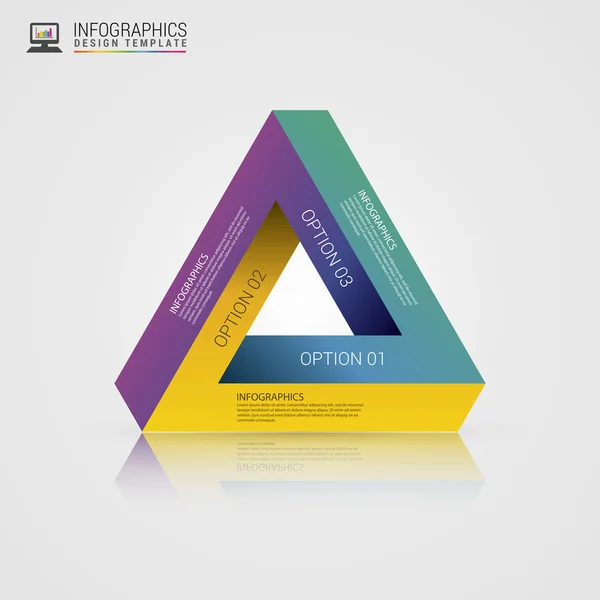 Triangle infographics template Vector Art Stock Images | Depositphotos