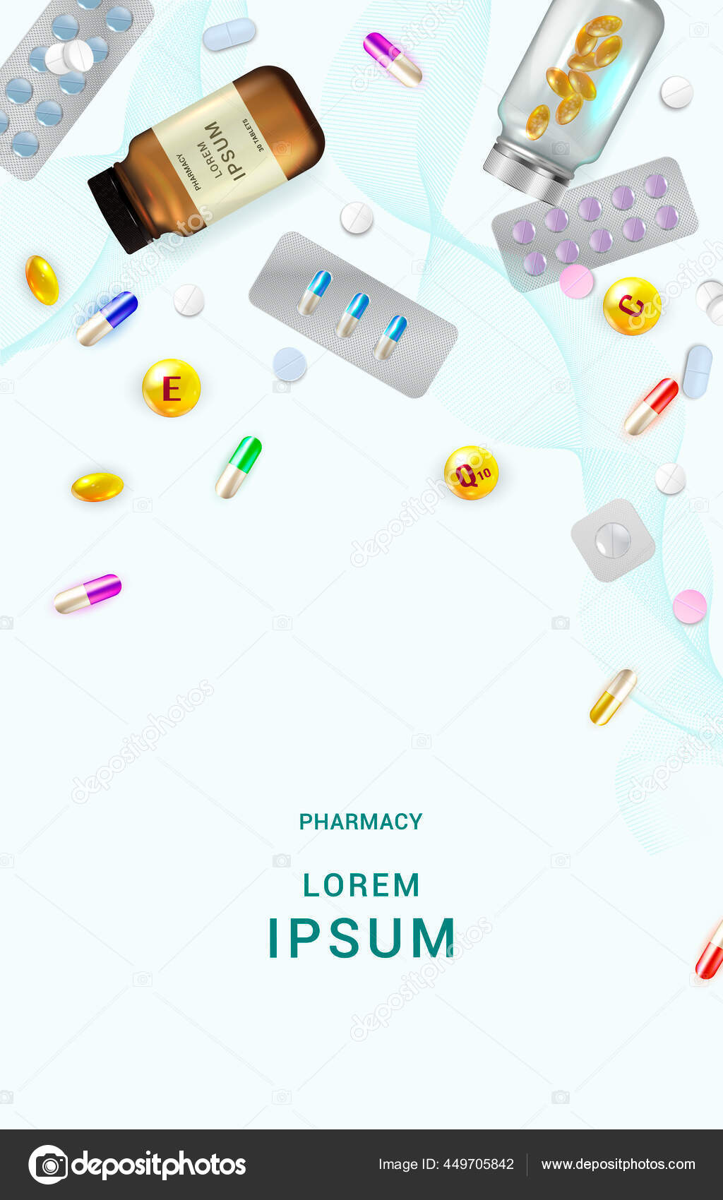Pharmacology Background Pharmacology Medicine Background Stock Photos,