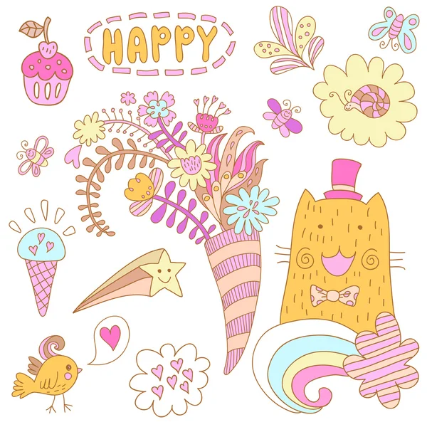 Elemen lucu Vektor Stok, Ilustrasi Elemen lucu Bebas Royalti ...