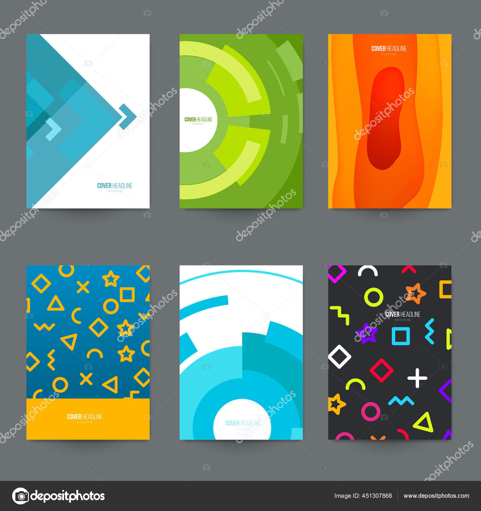 Mockup Covers Branding Presentation Advertising Set Template Book ...