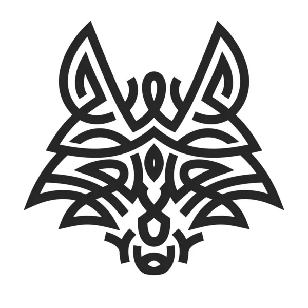 Celtic Wolf Head Tattoo