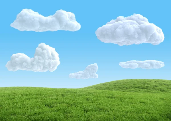 Animated Grass With Sky Blue