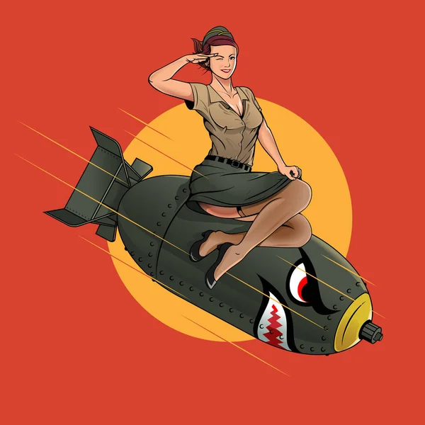 25 Bomber pin up Vector Images, Bomber pin up Illustrations | Depositphotos