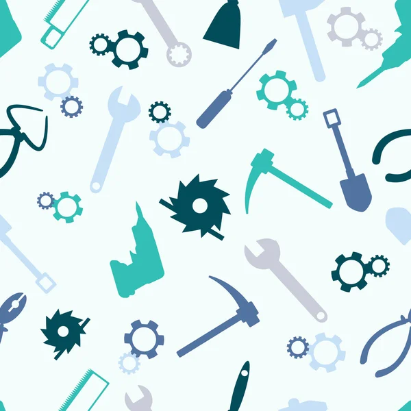 Cartoon woodwork tools | Cartoon working tools seamless pattern vector ...