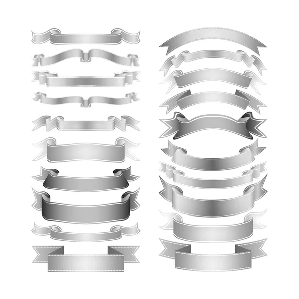 Silver ribbon Vector Art Stock Images | Depositphotos