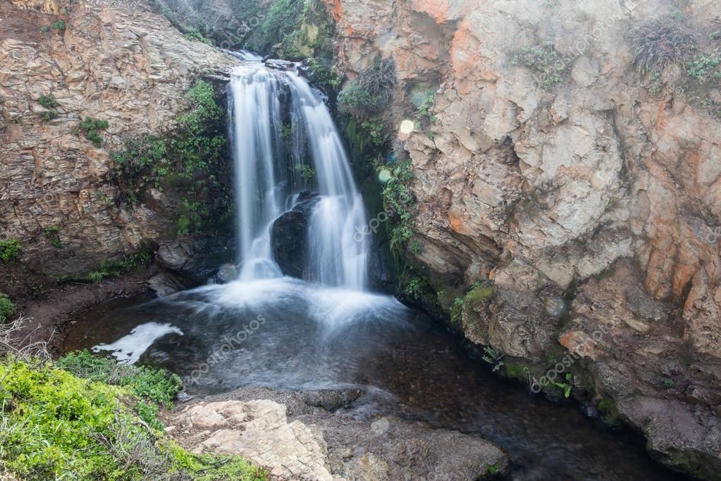 Alomere Waterfall in Point Reyes National Seashore Stock Photo by ...