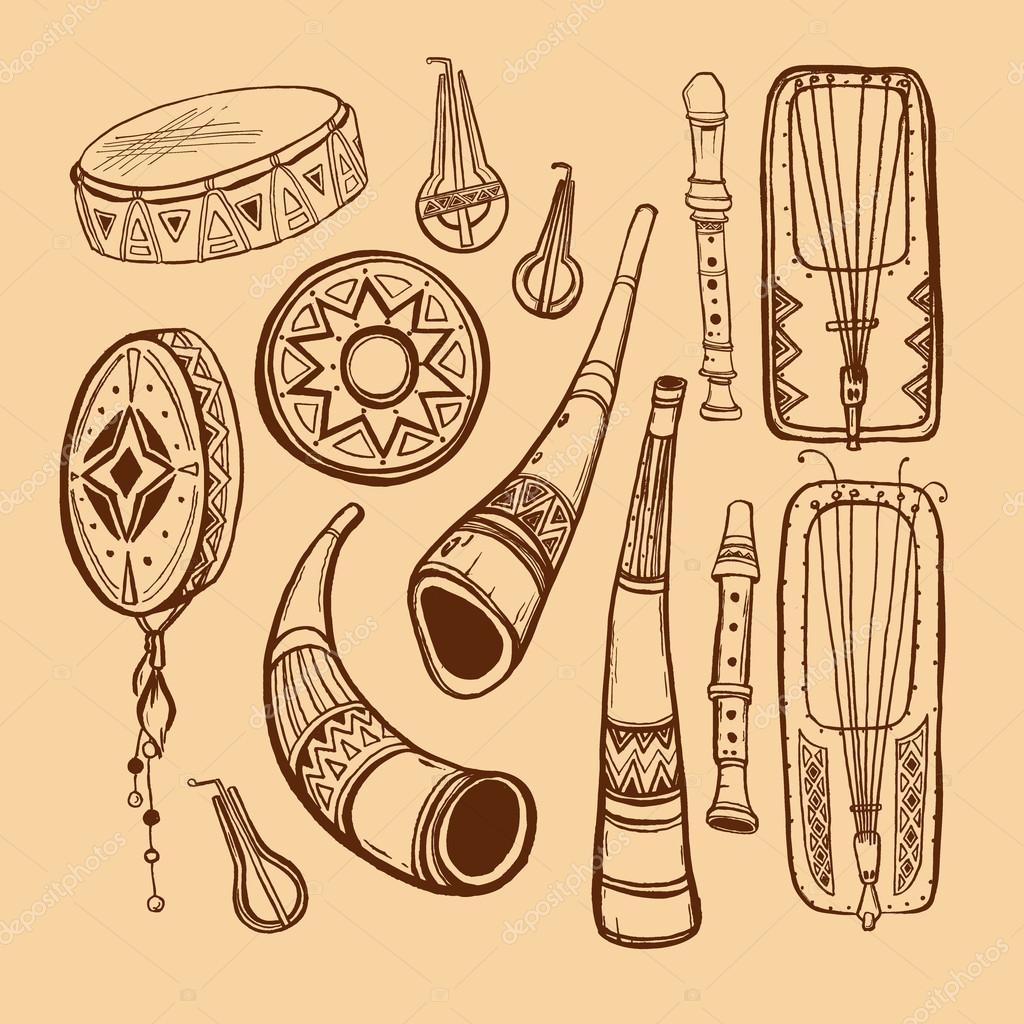 Musical Instruments Stock Vector By ©dubrovskayad 70942687