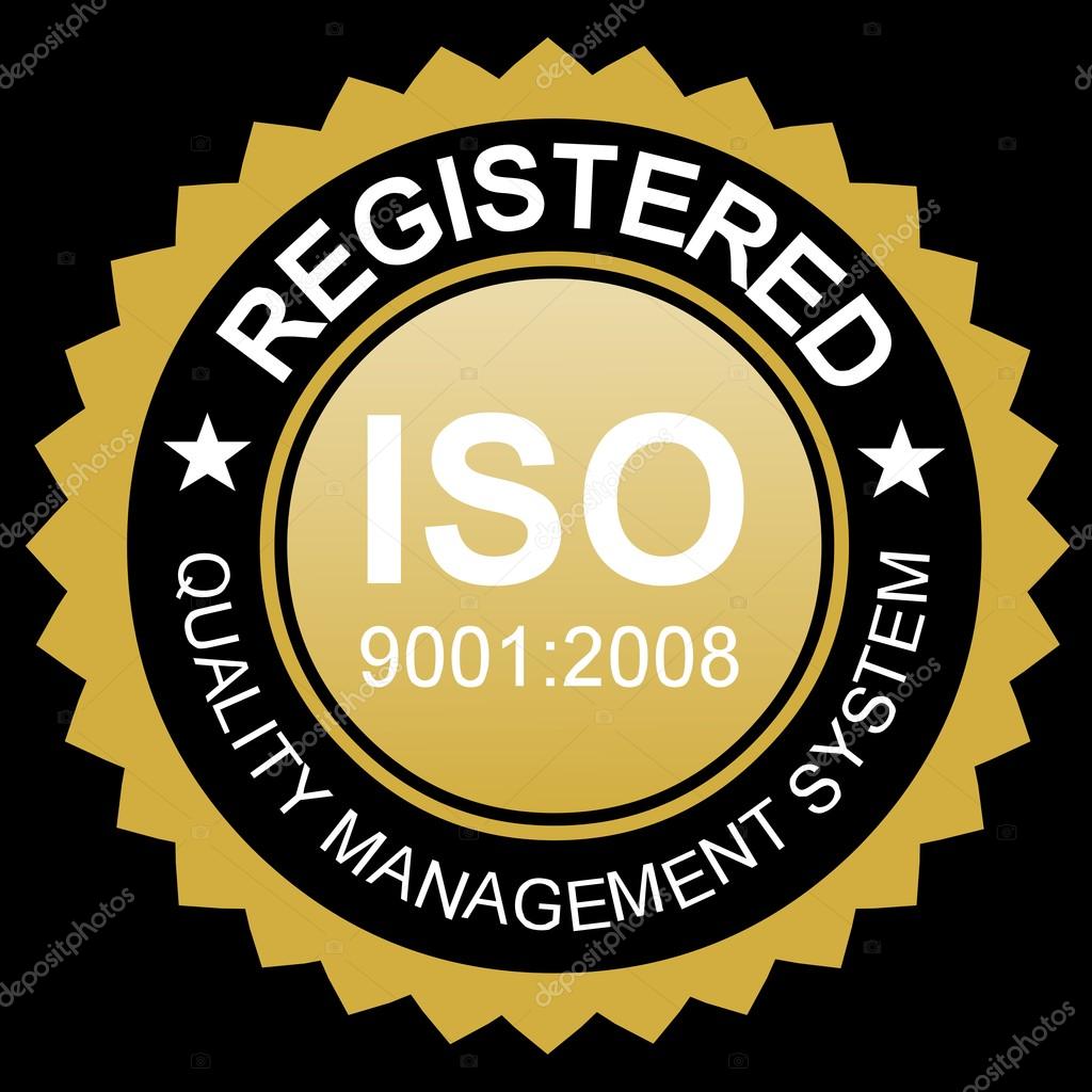 Emblema de oro certificado ISO — Foto de stock © andriano_cz #76612185
