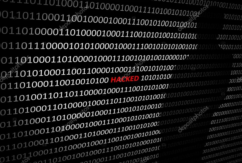 Anonymous hacker without face hacked personal computer — Stock Photo ...