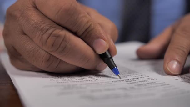 Male Signing Important Contract Paper Official Work Closeup Shot ...
