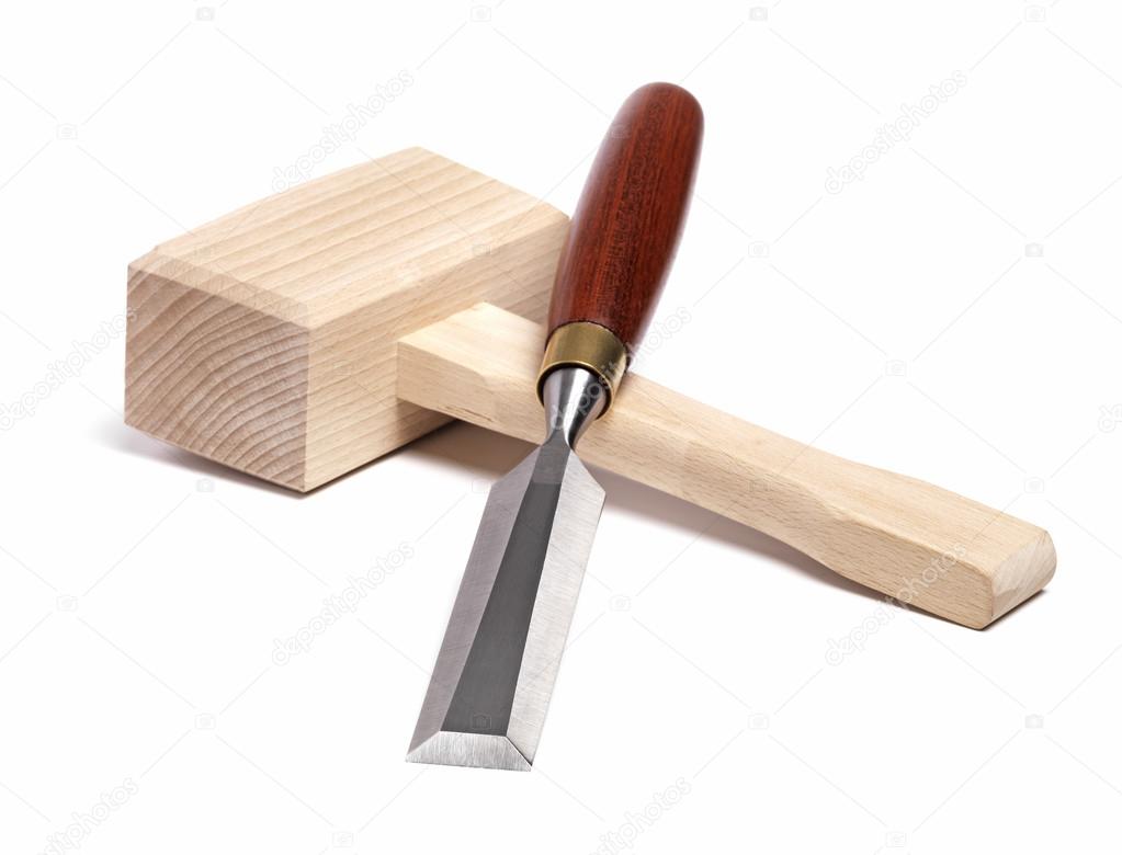 Wood Chisel And Hammer